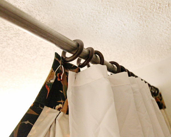 Shower Curtain Update Using Drapery Panels • Grand Little Place